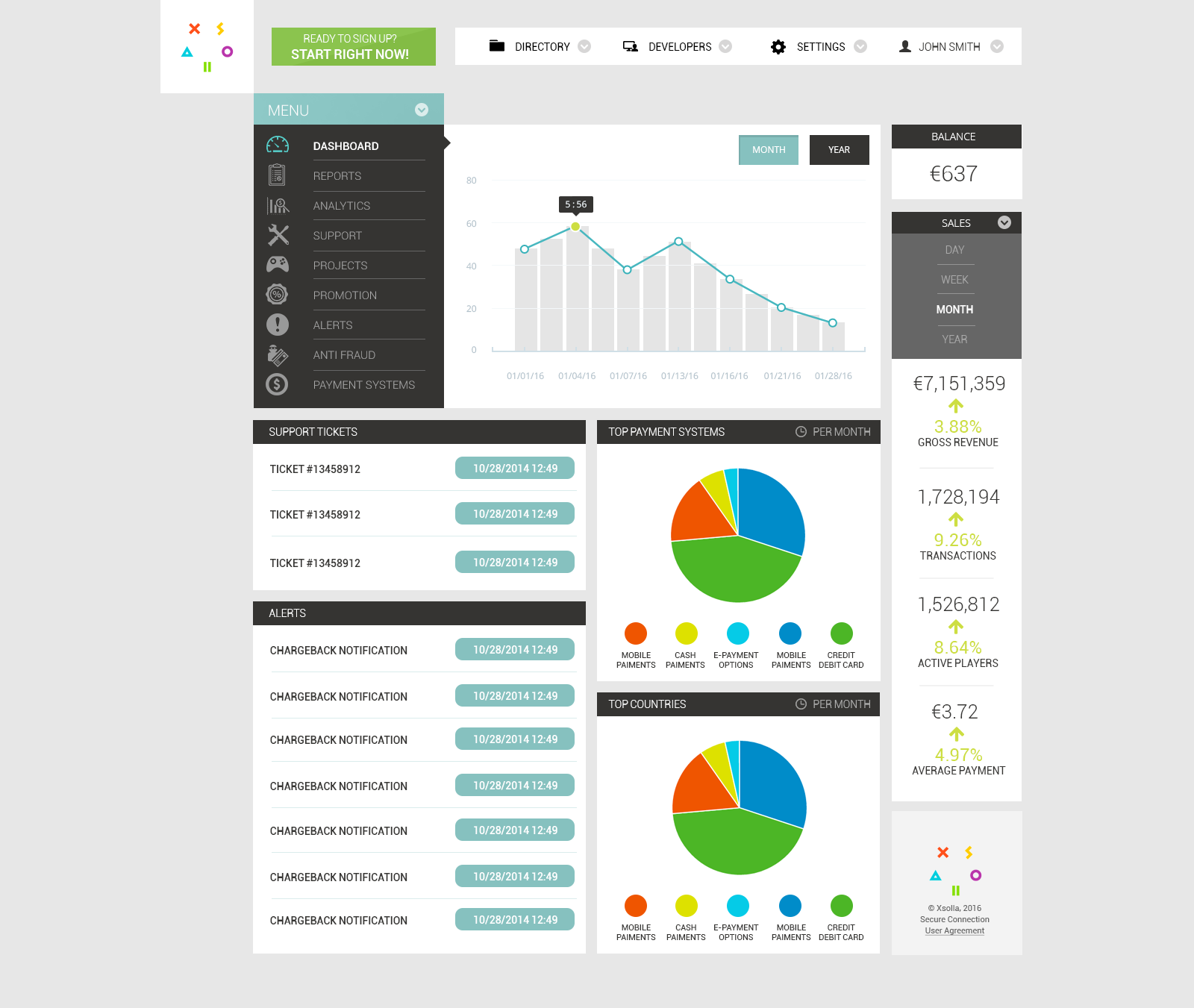 Xsolla Merchant – UI – Humberto Mogetti – Lead Product Designer Portfolio